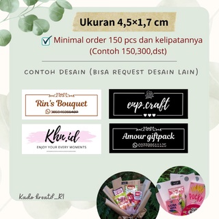 Jual Stiker label buket [FREE DESAIN] Indonesia|Shopee Indonesia