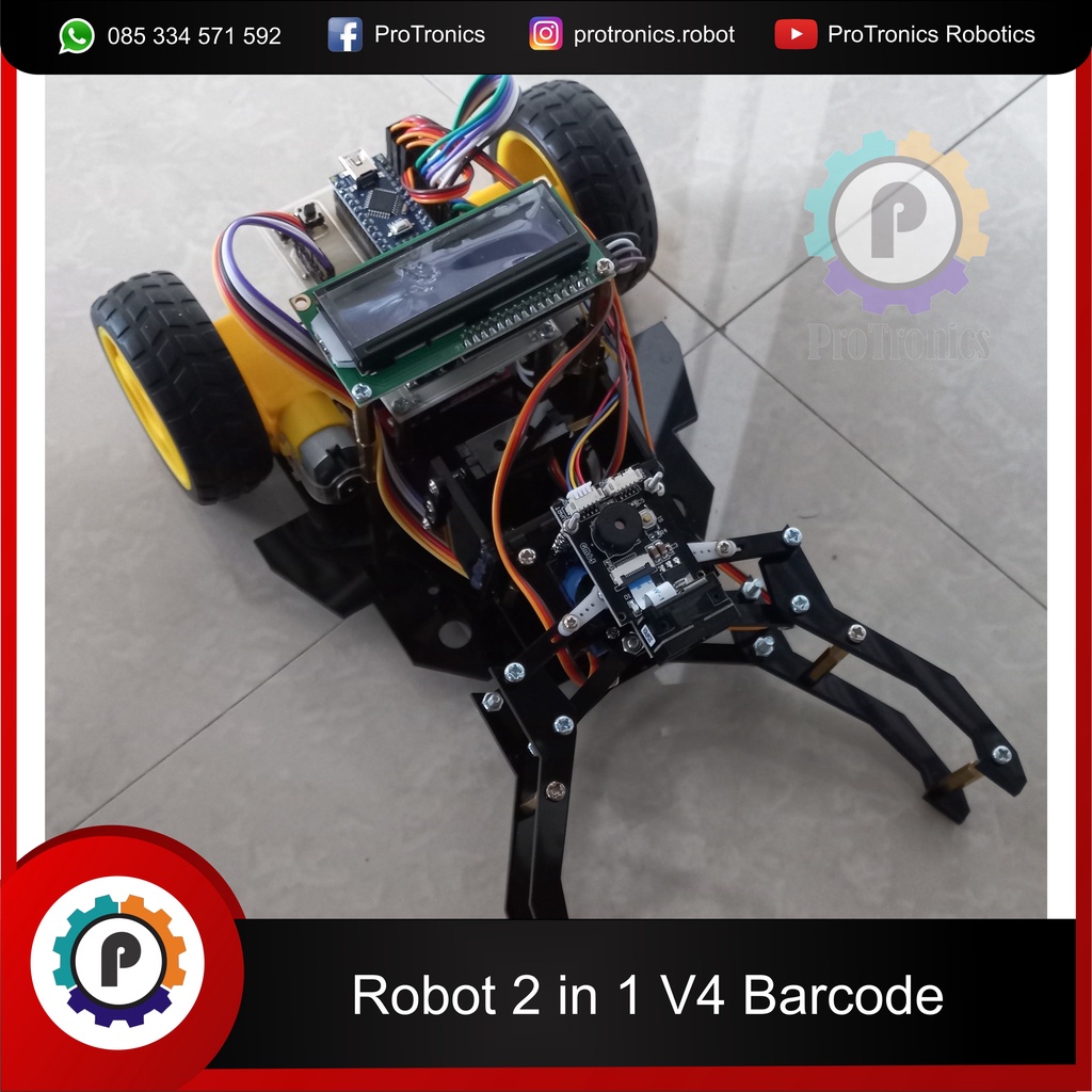Jual Robot 2 in 1 Robot Transporter & Line Follower Barcode Sensor ...