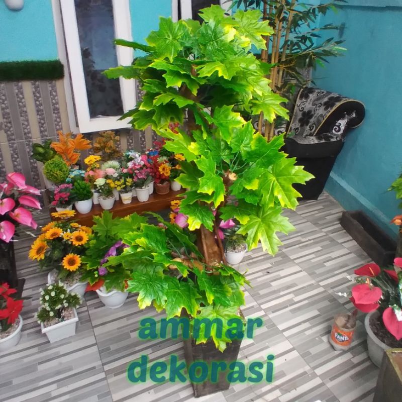 Jual pohon maple plastik, pohon artificial sintetis murah, pohon ...