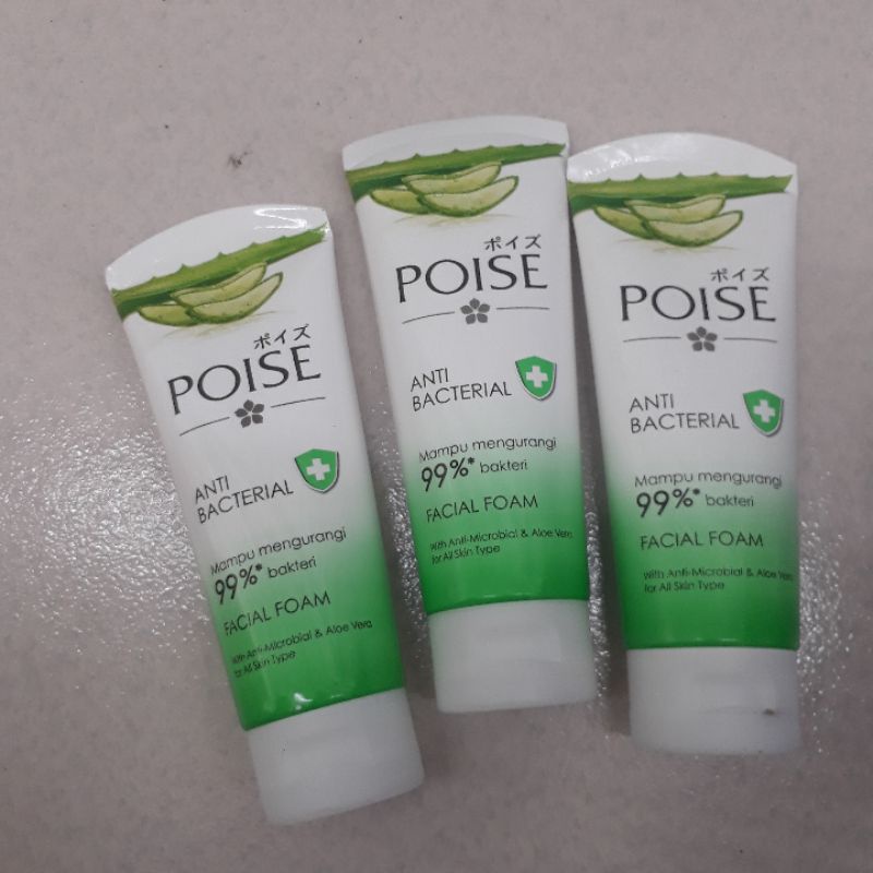 Jual POISE FACIAL FOAM ANTI BACTERIAL 100 GR | Shopee Indonesia