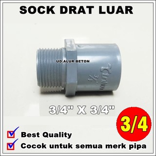 Jual SDL 3/4" Inchi (Sock Drat Luar) - Valve Socket pipa pvc Indonesia ...