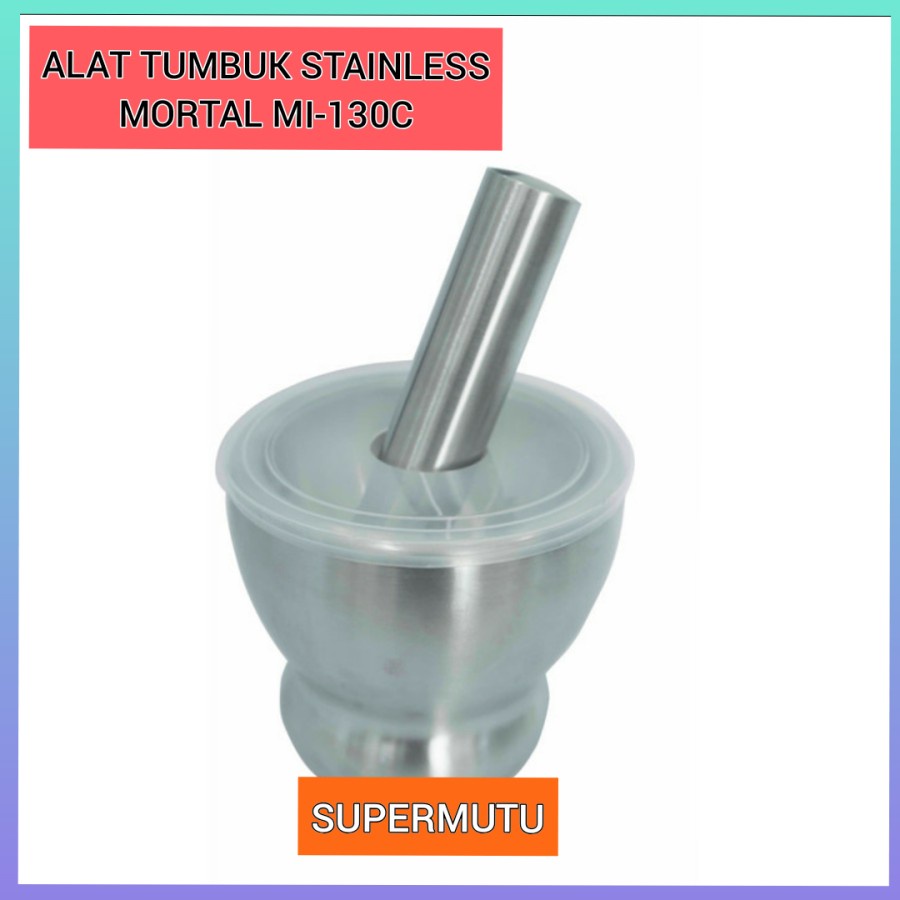 Jual Alat Tumbuk Bumbu Dapur MI-130C Cobek Stainless Steel Indonesia ...