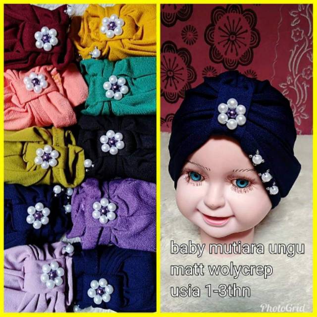 Jual Turban terbaru mutiara ungu (10pcs) | Shopee Indonesia