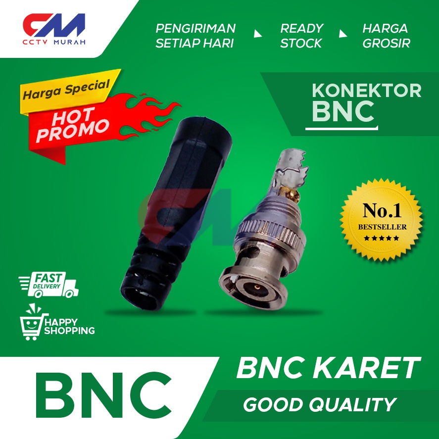Jual BNC BUNTUT KARET || CONNECTOR BNC KARET || ORIGINAL TAIWAN | Shopee Indonesia