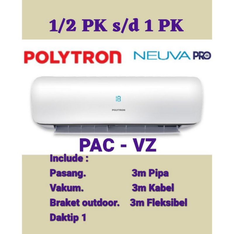 Jual POLYTRON AC 1/2 PK - 1 PK PLUS PEMASANGAN | Shopee Indonesia