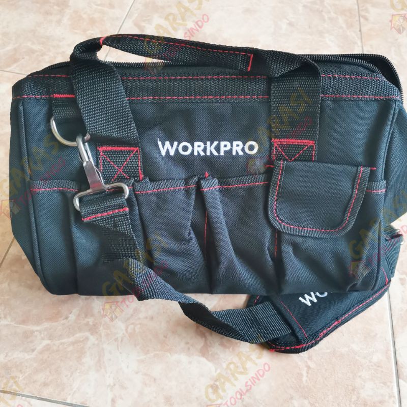 Jual toolbag tas perkakas 12 inch workpro tool bag toolbag selempang ...