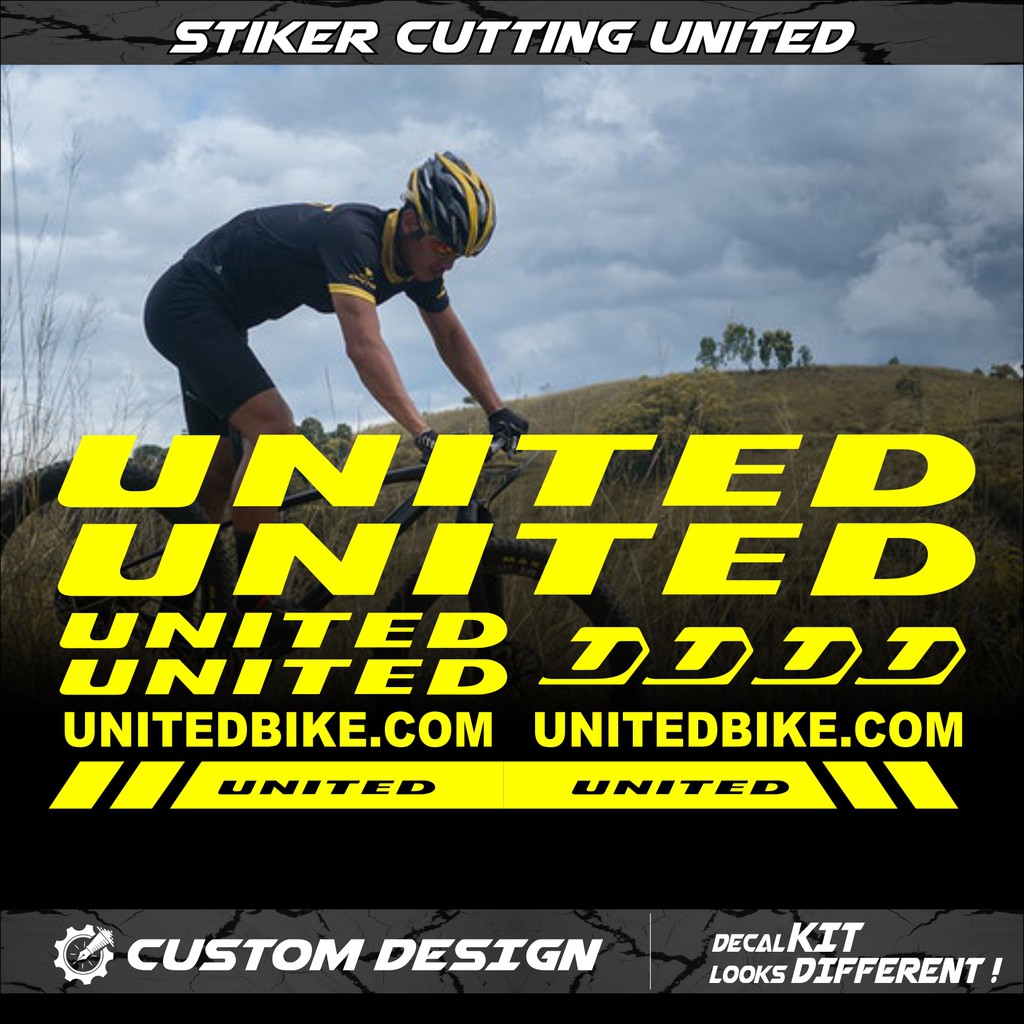 Jual STIKER SEPEDA UNITED BIKE CUTTING STICKER ANTI AIR LEM KUAT TAHAN ...