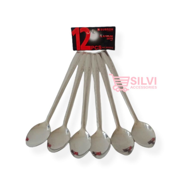 Jual Sendok Teh Kecil Stainless Merek SUBRON Tea Spoon Kopi Desert Cake ...