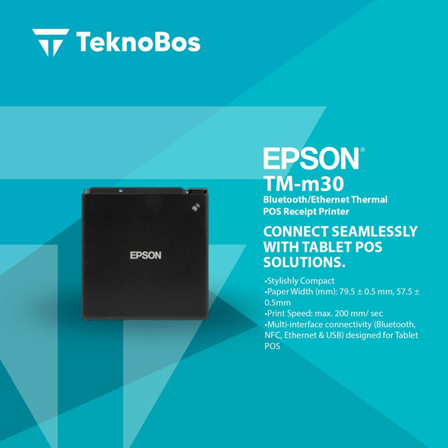Jual Epson TM-m30 Bluetooth/Ethernet Thermal POS Receipt Printer | Shopee Indonesia