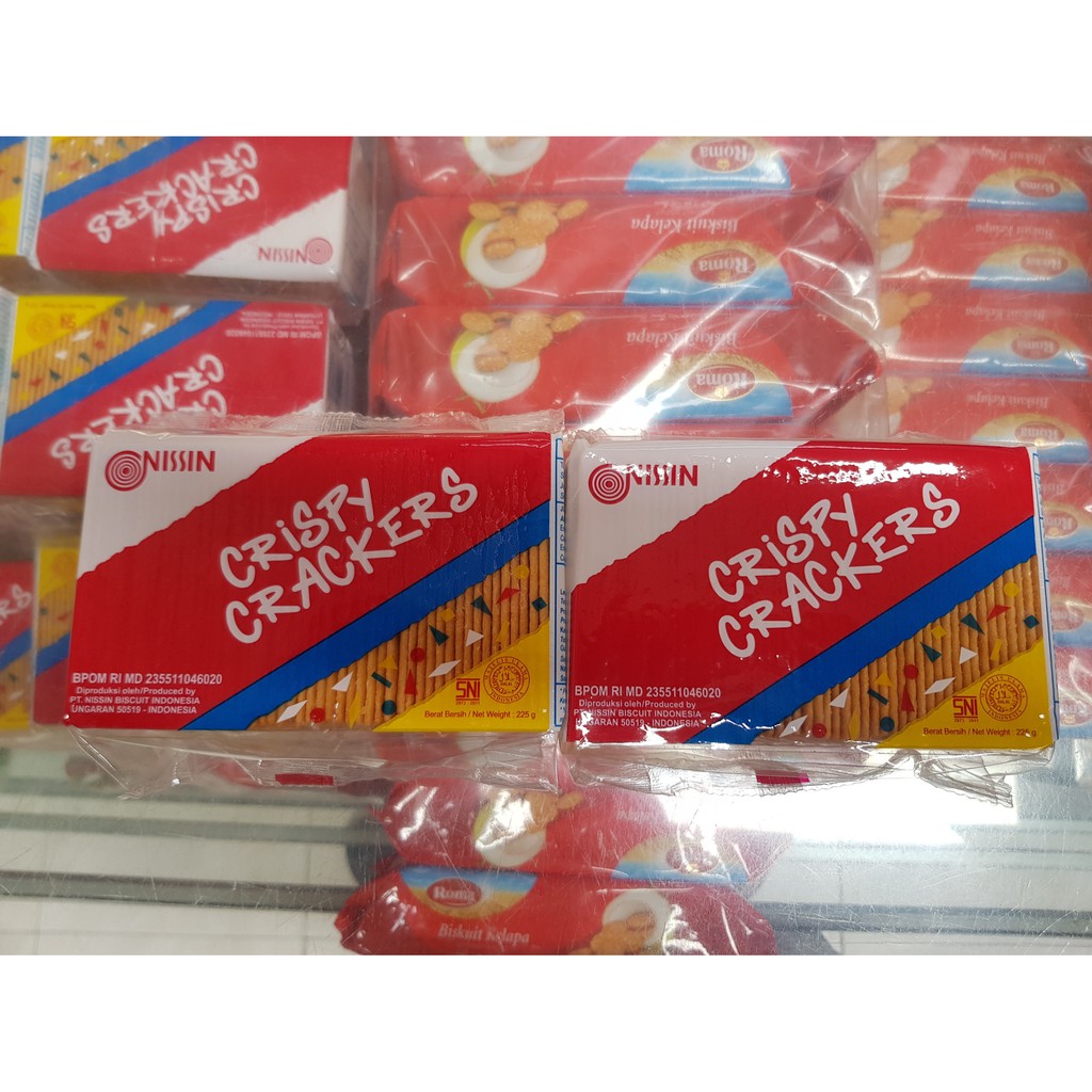 Jual NISSIN CRISPY CRACKERS 225GR SNACK makanan ringan jajanan cemilan ...
