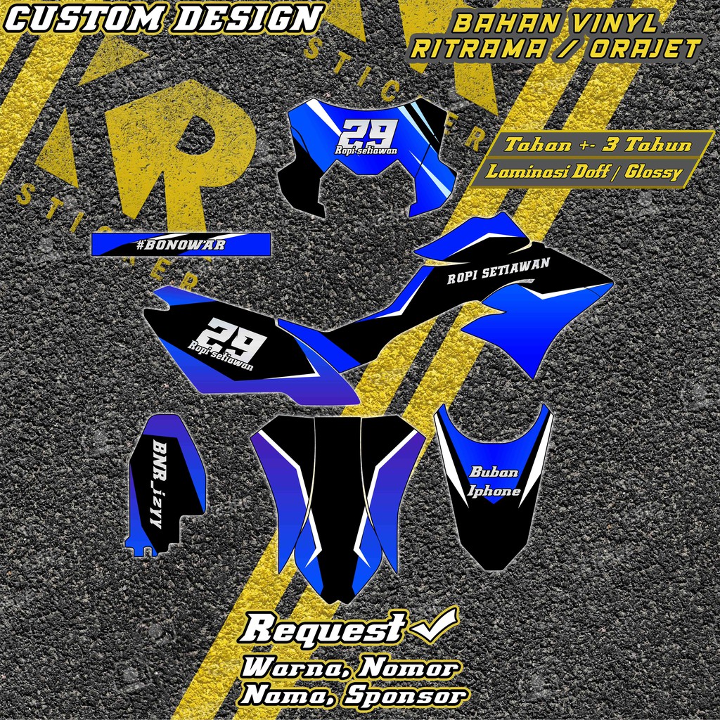 Jual Decal fullbody dtracker custom desain, stiker dtracker decal d ...