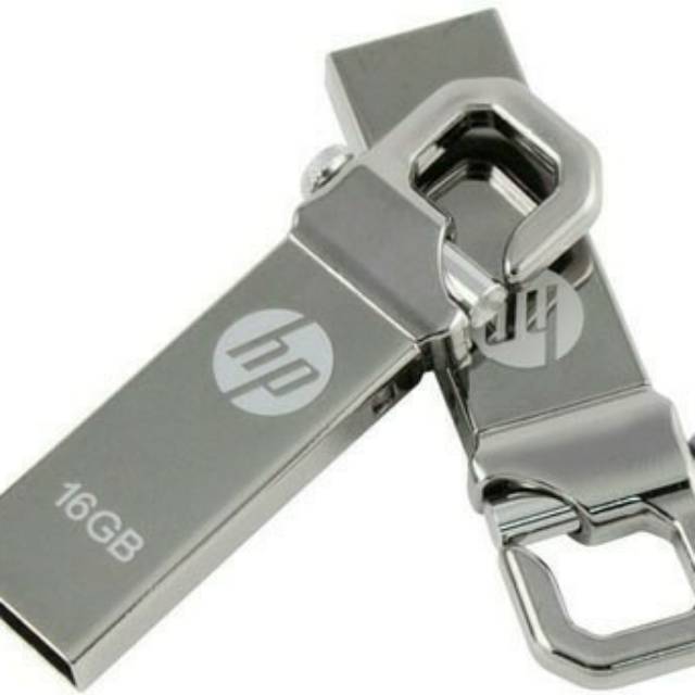 Flashdisk Flash Disk Merk HP 16Gb Stainless | Shopee Indonesia