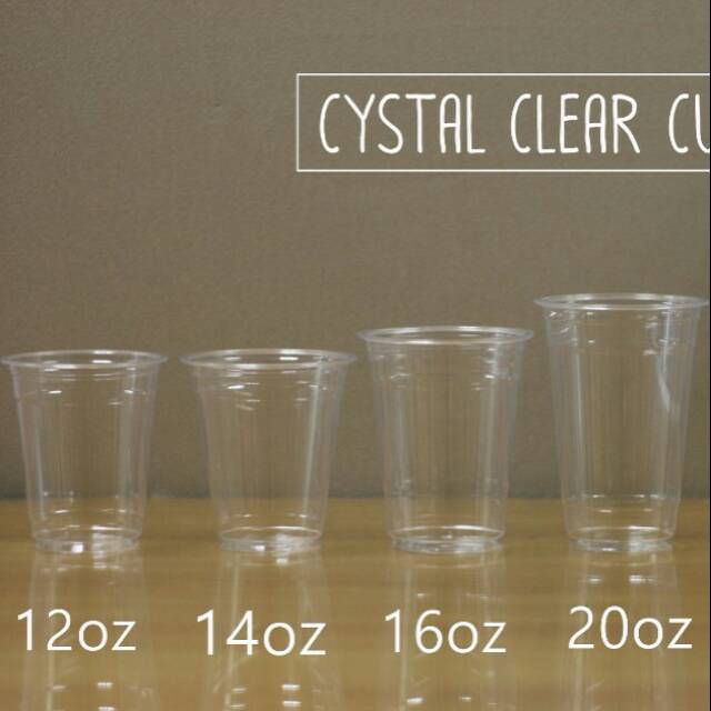Jual Gelas Plastik Cup Oz Pop Ice Es Bubble Babel Isi 50pcs ukuran 10