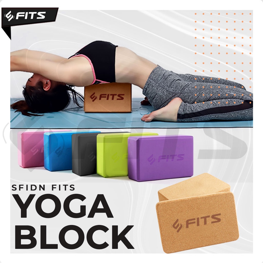 Jual SFIDN FITS Standard Yoga Block Bricks | Balok Blok Yoga | Pilates ...