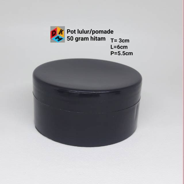 Jual Pot pomade 50 gr hitam | Shopee Indonesia