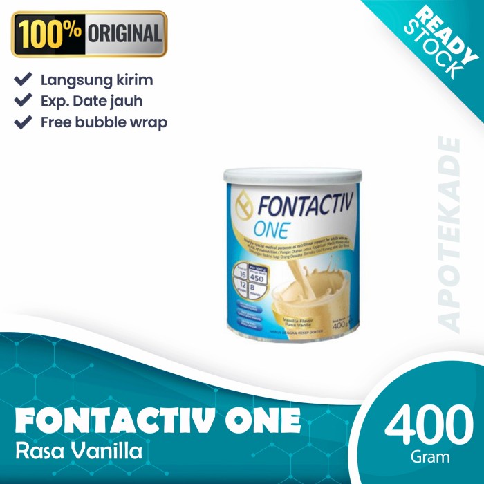 Jual fontactiv one rasa vanila 400g Indonesia|Shopee Indonesia