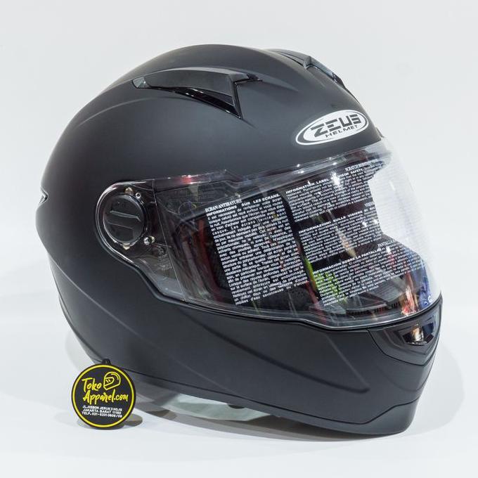 Jual HELM FULL FACE ZEUS ZS-811 MATT BLACK | Shopee Indonesia