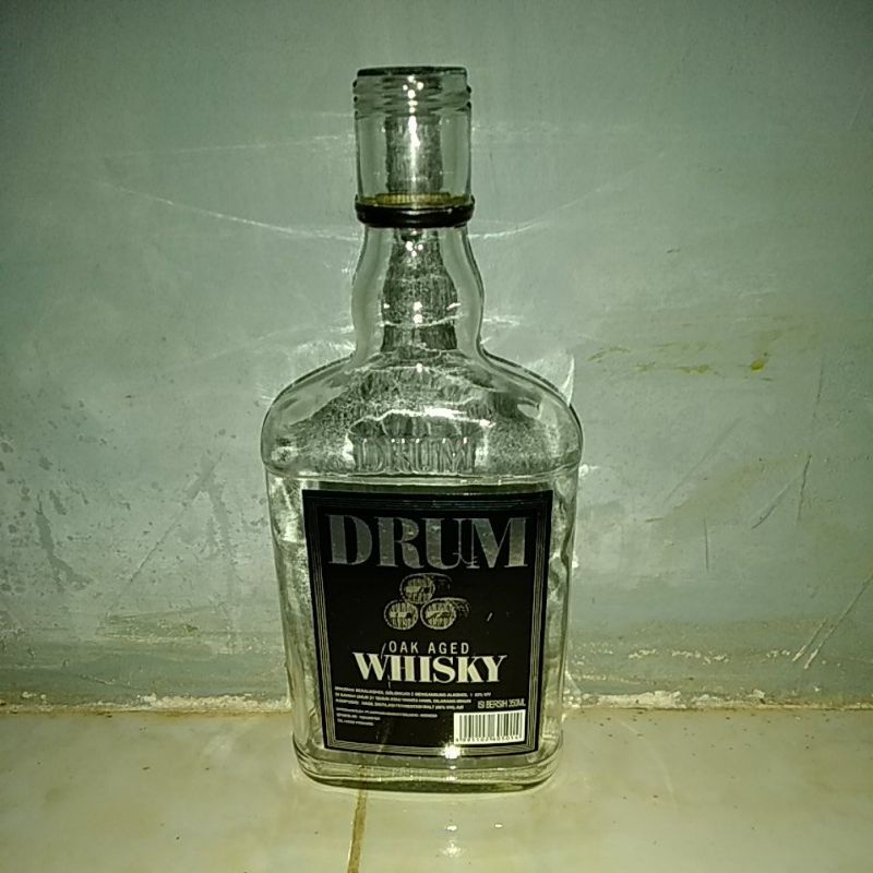 Jual botol bekas whisky/drum, untuk hiasan | Shopee Indonesia