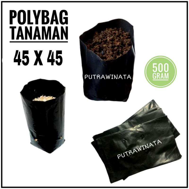 Jual PLASTIK POLYBAG UKURAN BESAR 40 X 40 COCOK UNTUK TANAMAN BESAR ISI ...