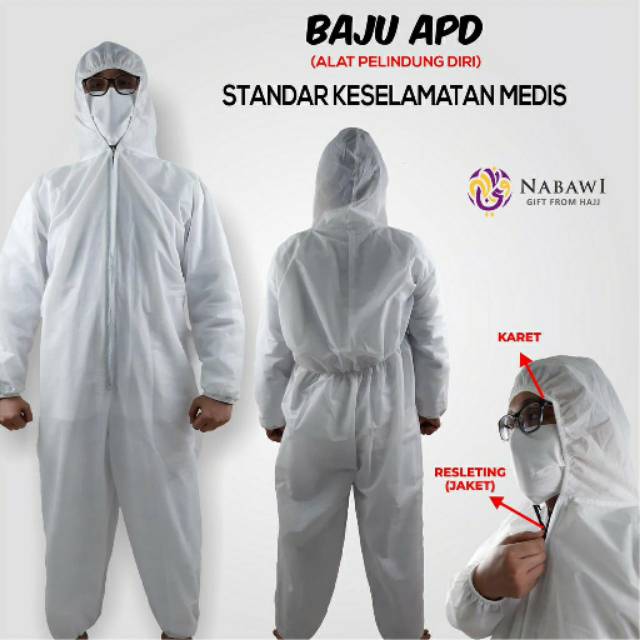 Jual APD alat pelindung diri HAMZAT/ Baju HAMZAT Spunbond 75gsm ...