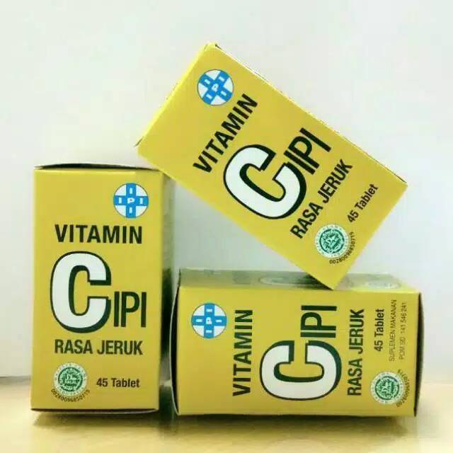 Jual Vitamin C IPI rasa jeruk isi 45biji Indonesia|Shopee Indonesia
