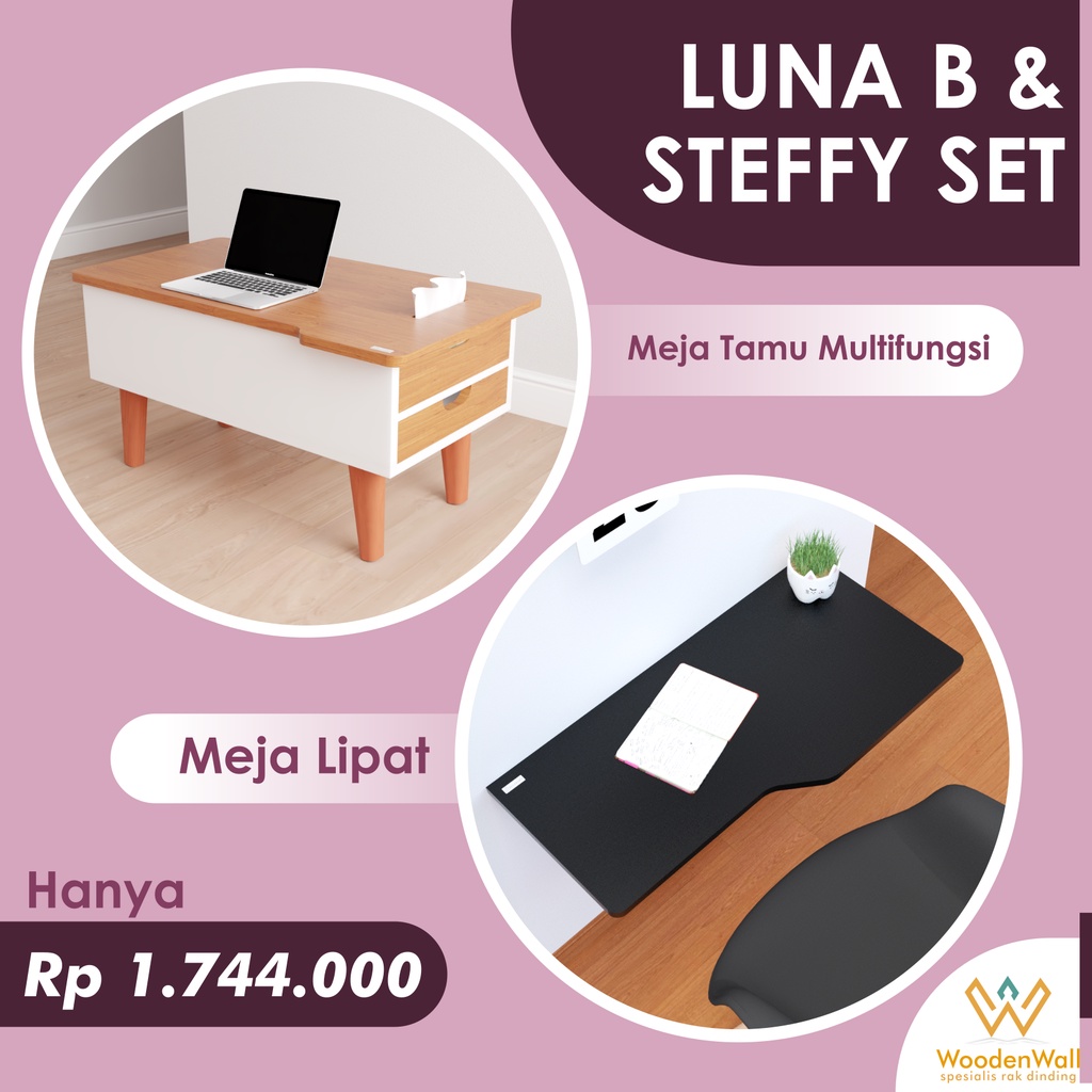 Jual Meja Ruang Tamu Multiguna Meja Tamu Unik Minimalis Modern Storage ...