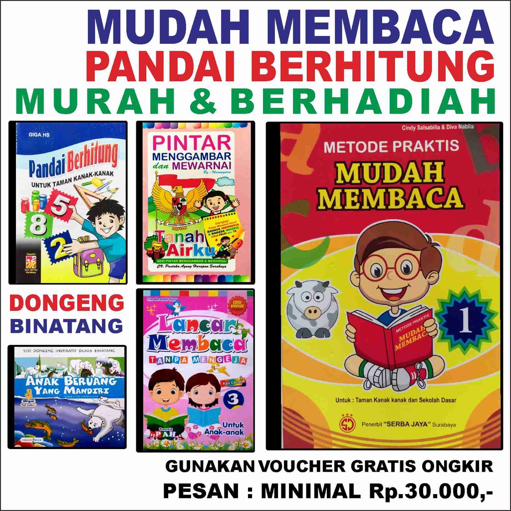 Jual METODE PRAKTIS MUDAH MEMBACA Murah & Berhadiah. Pandai Berhitung ...