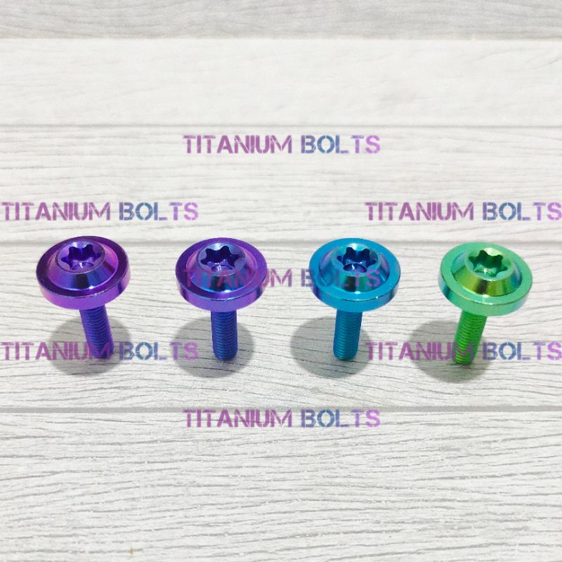 Jual Baut Titanium Bolts GR5 Baut Payung Fairing M5X20 OD 16MM Drat 8 Original | Shopee Indonesia