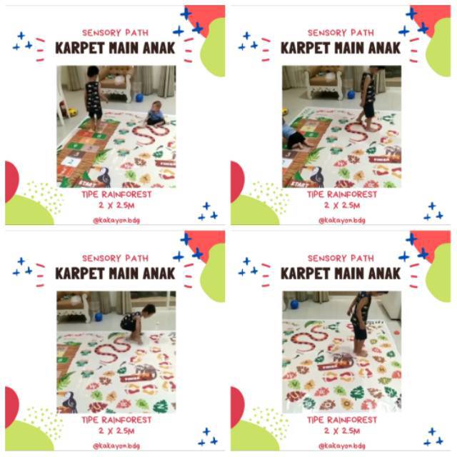 Jual Mainan Edukasi Karpet Pola / Sensory Path / Engklek Modern ...