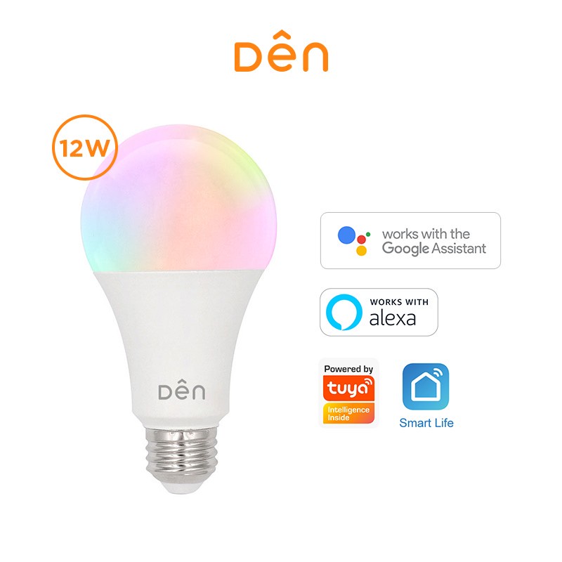 Jual DEN Smart Home WiFi LED Bulb 12W - Bohlam LED (RGB+CCT) | Shopee ...