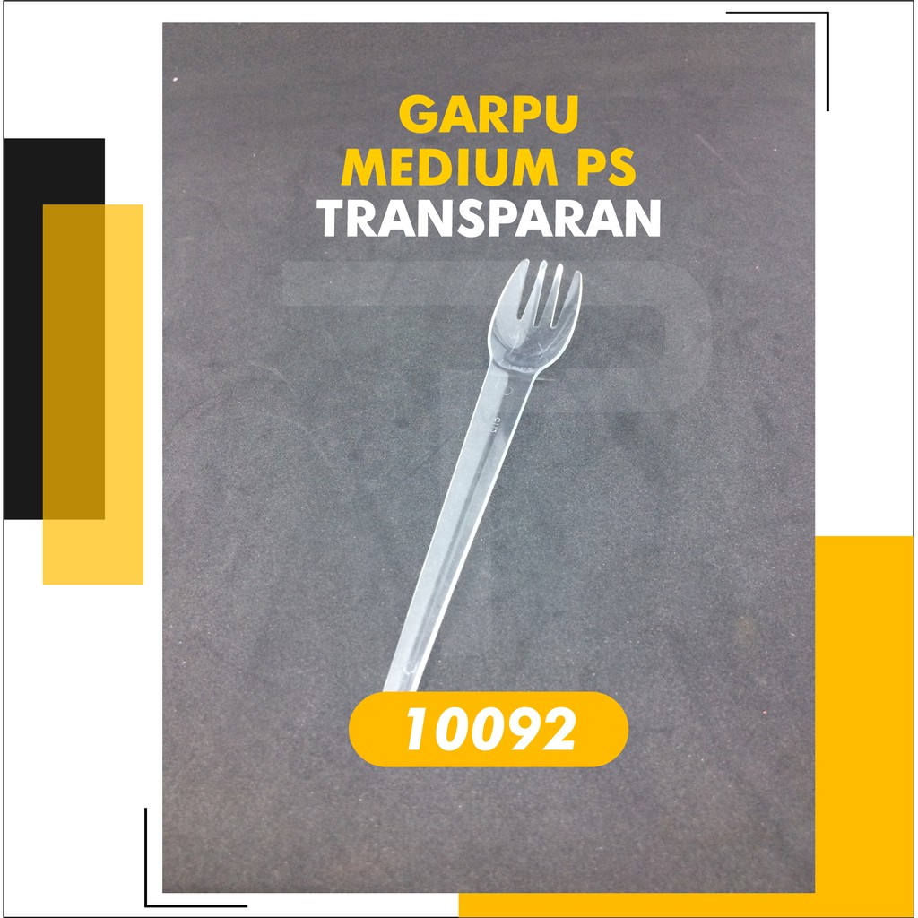Jual Garpu Makan Medium PS Plastik SUAPI Transparan isi @25 pcs ...