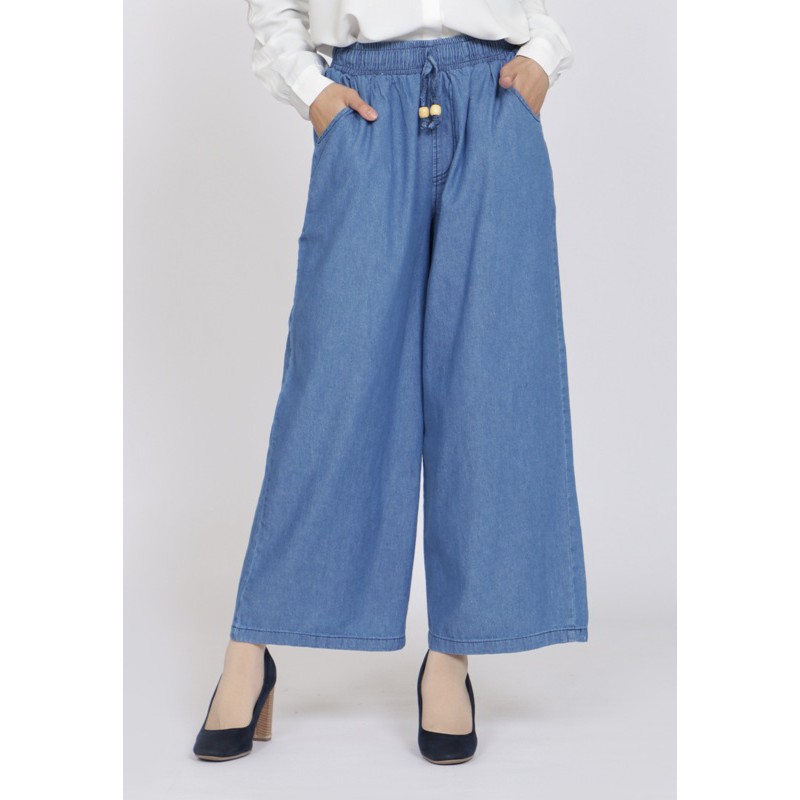 Jual Celana Kulot Jeans wanita ZAHRA SIGNATURE Kulot Denim Emma ...