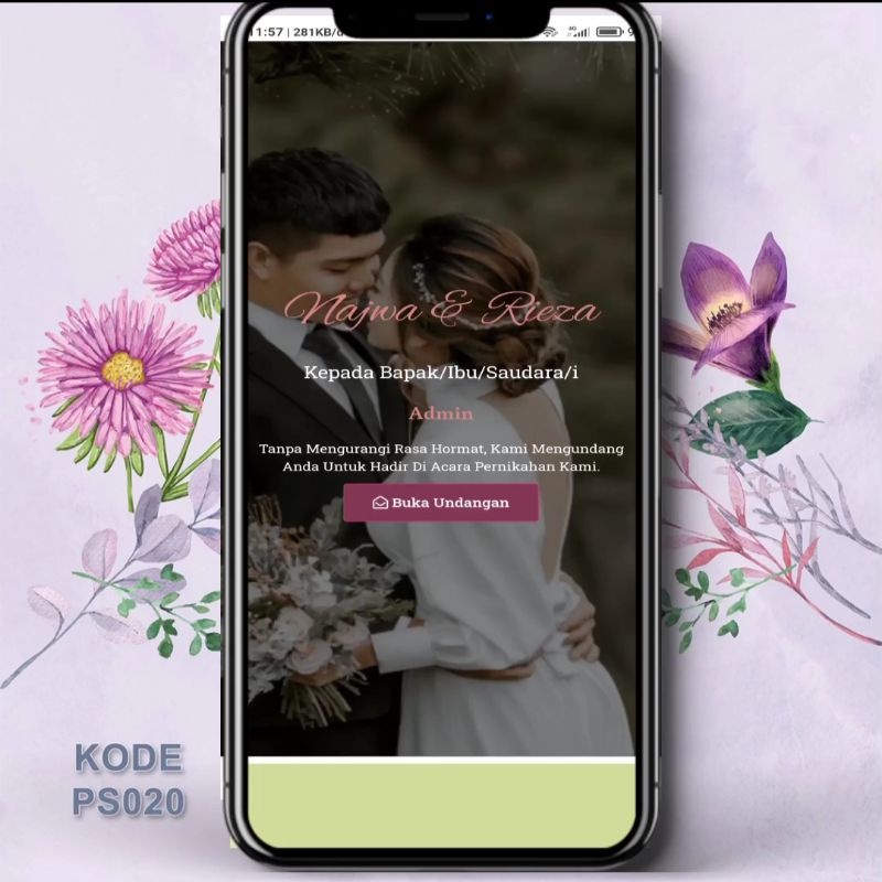 Jual Undangan Digital online Web Website Undangan Pernikahan Online|R08 ...