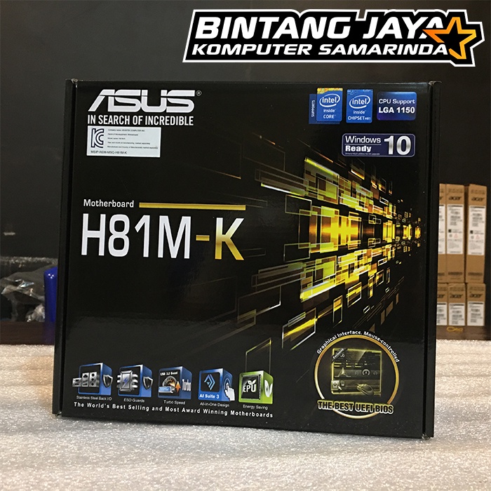 Jual Motherboard Asus H81M-K Socket LGA 1150 DDR3 | Shopee Indonesia