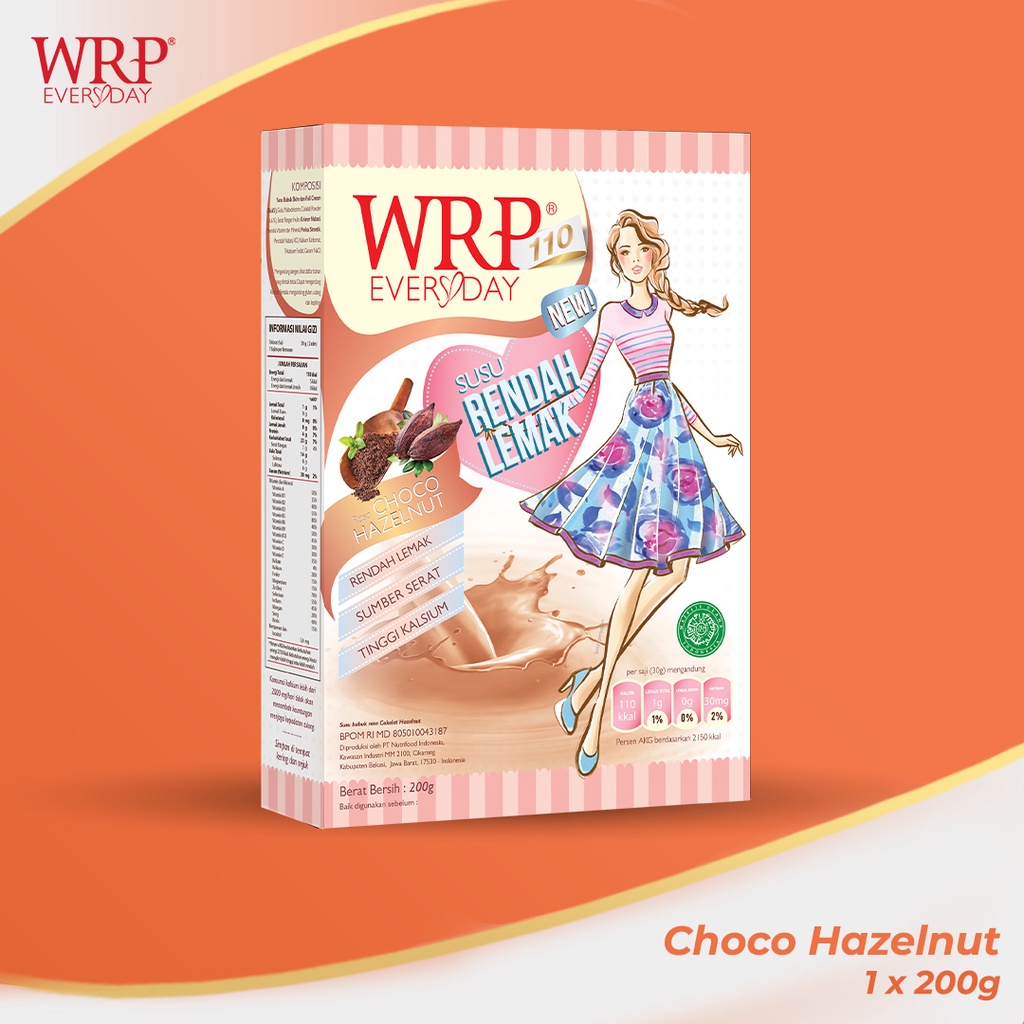 Jual WRP Low Fat Milk Choco Hazelnut 200G | Shopee Indonesia