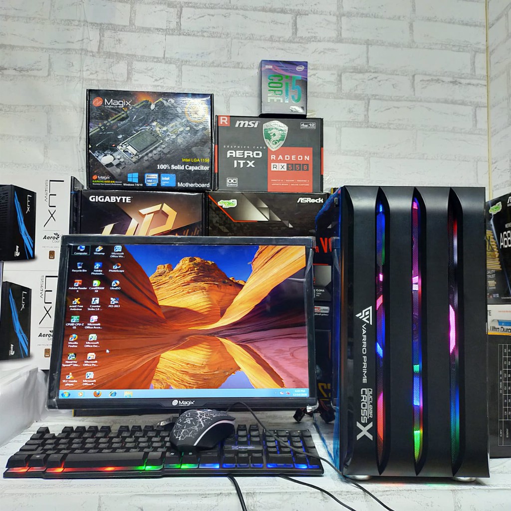 Pc Gaming Core i5 Vga 4 Gb Led 19 inc Full set free usb wifi Harga ...