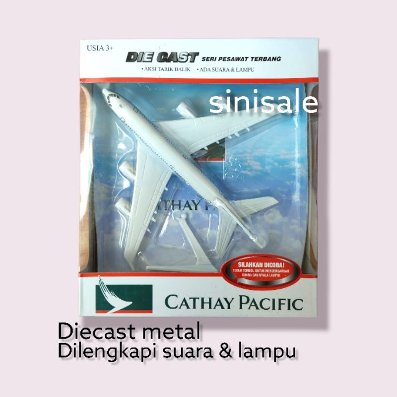 Jual Diecast Metal Pesawat Cathay Pacific | Shopee Indonesia