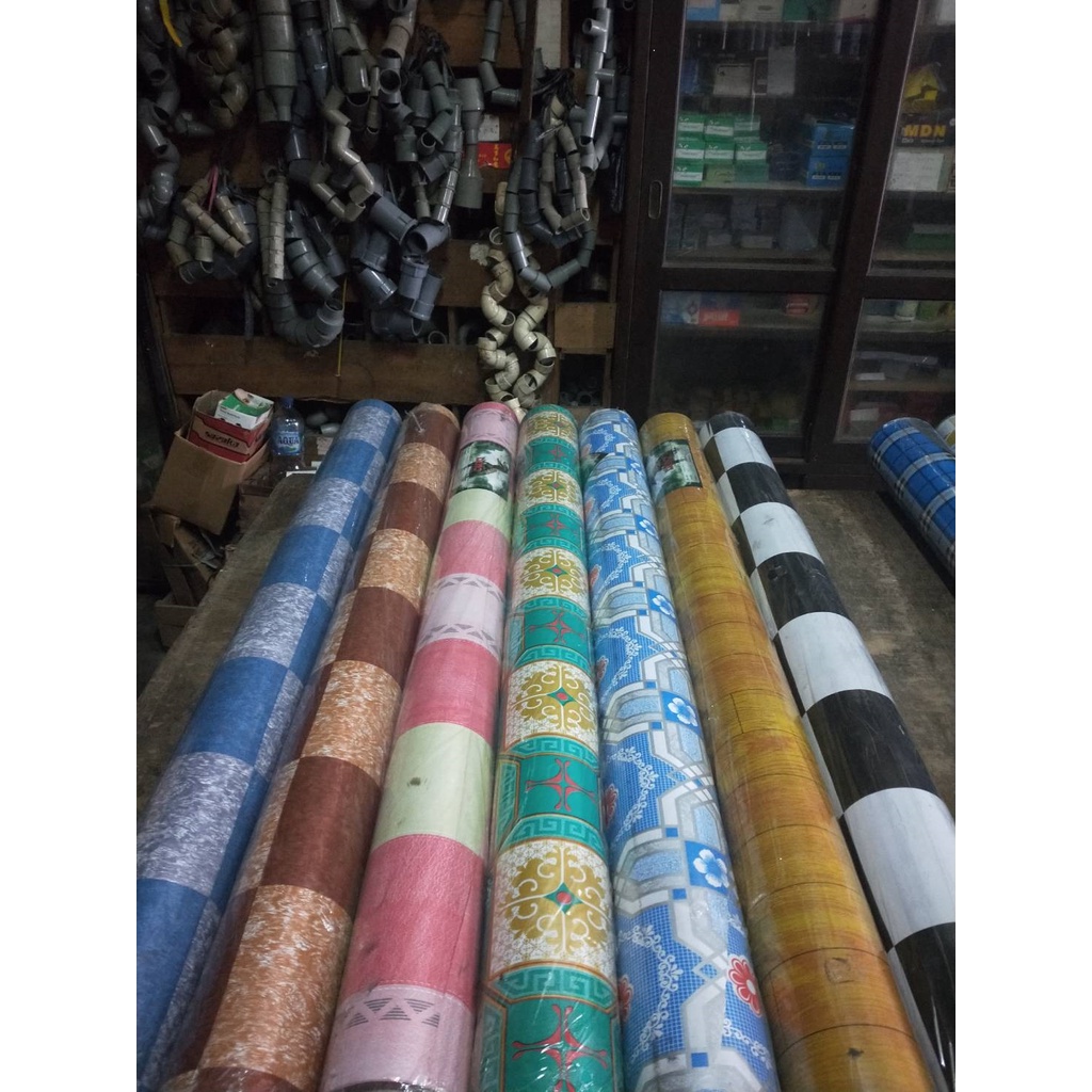 Jual KARPET PLASTIK / KARPET VYNIL / PERLAK MEJA LANTAI LEBAR 1,2 METER ...