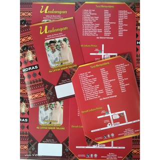 Jual Undangan Pernikahan Adat batak Terbaru, Cetak Undangan Adat Batak ...