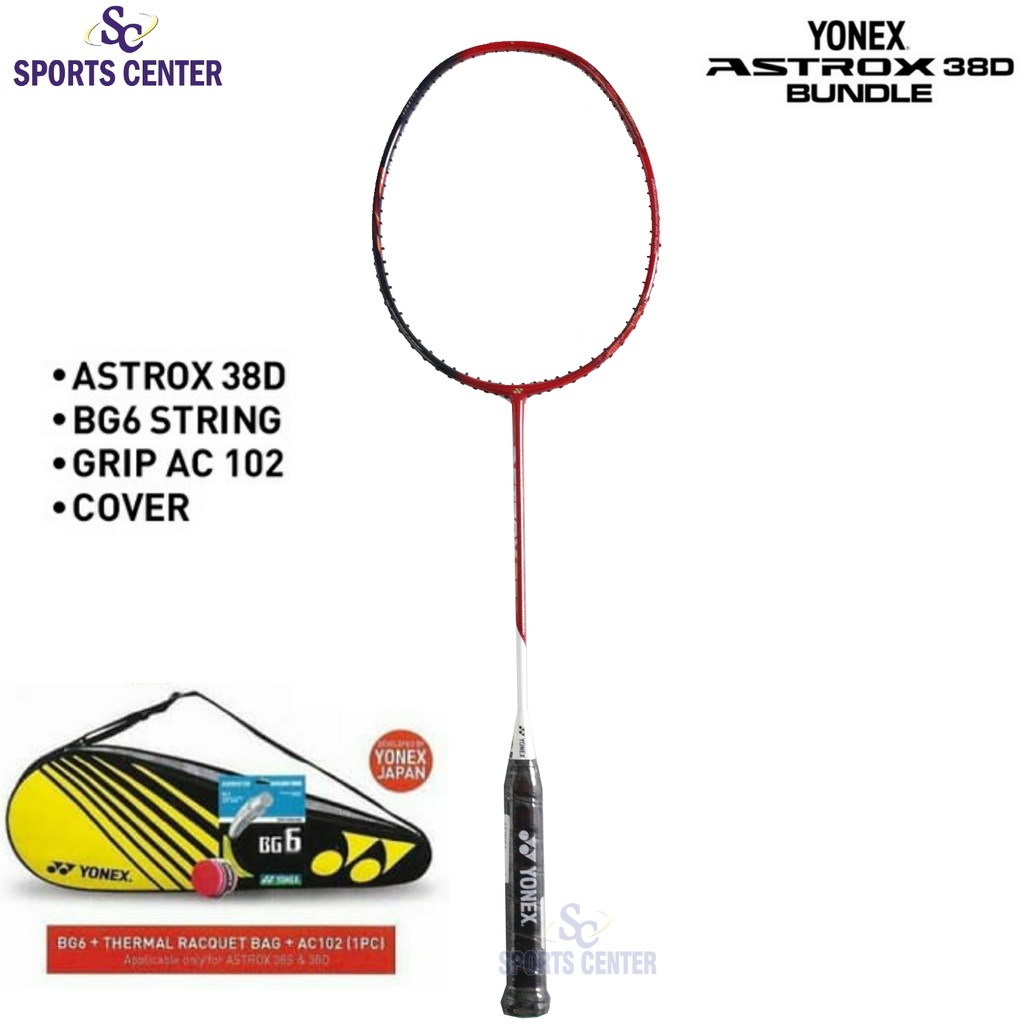 Jual New Color Full Set Raket Badminton Yonex Astrox 38D / Astrox 38 D ...