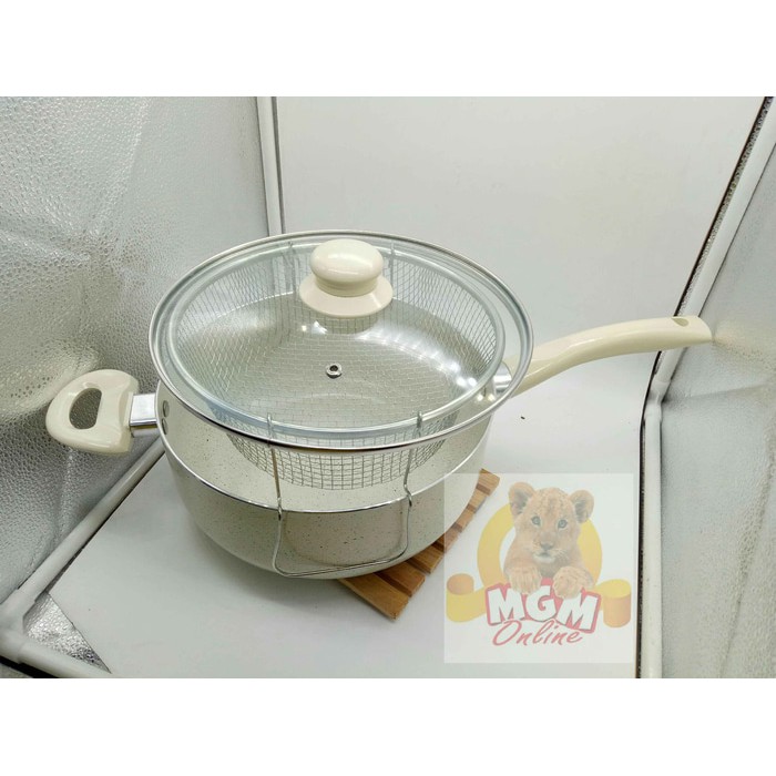 Jual Panci Deep Fry Granite 24Cm with Tutup Kaca ( Made in Turkey ...