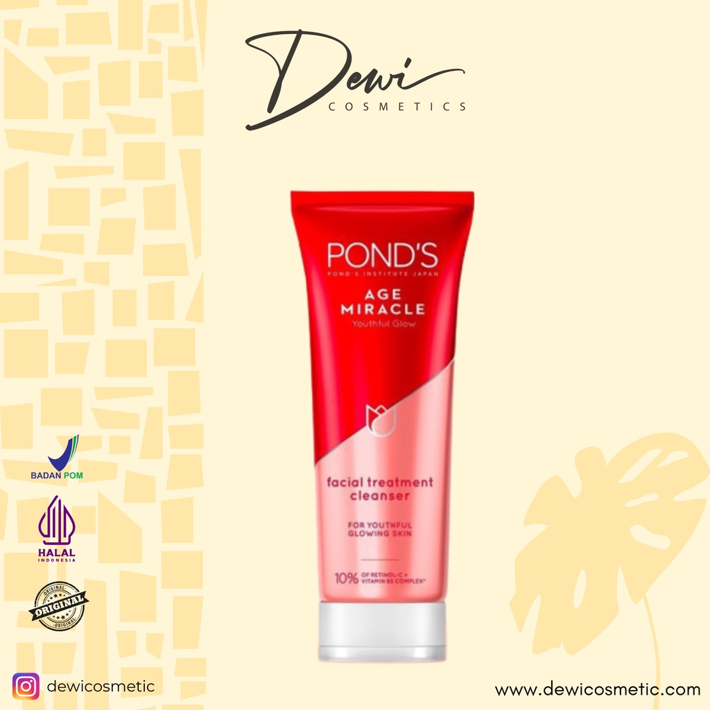 Jual Ponds Age Miracle Facial Foam 100g | Shopee Indonesia