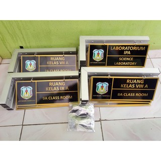 Jual 10CM x 25CM Plang Kelas Plang Ruangan Akrilik Acrilyc 10CM x 25CM ...