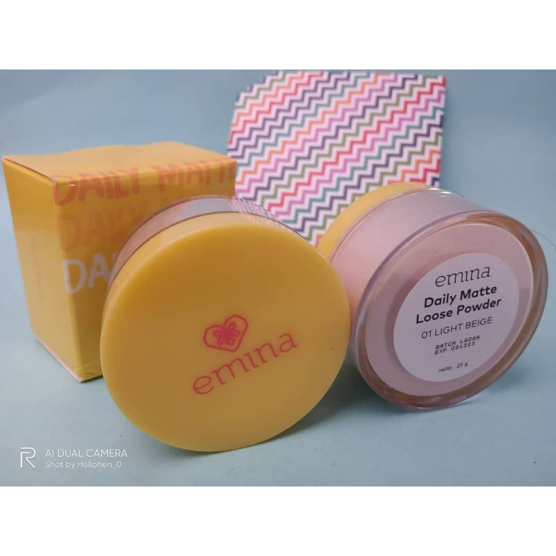 Jual EMINA DAILY MATTE LOOSE POWDER 01. LIGHT BEIGE 20g | Shopee Indonesia