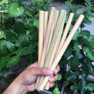 Sedotan minum bambu (bamboo straw) | Shopee Indonesia