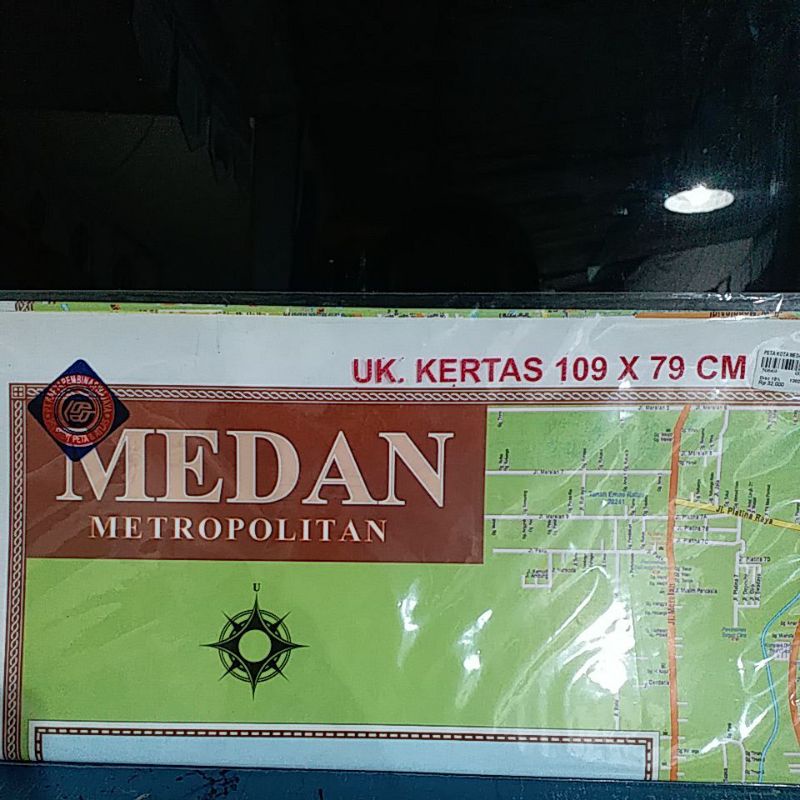Jual Peta Kota medan metropolitan lipat uk 109x79cm | Shopee Indonesia