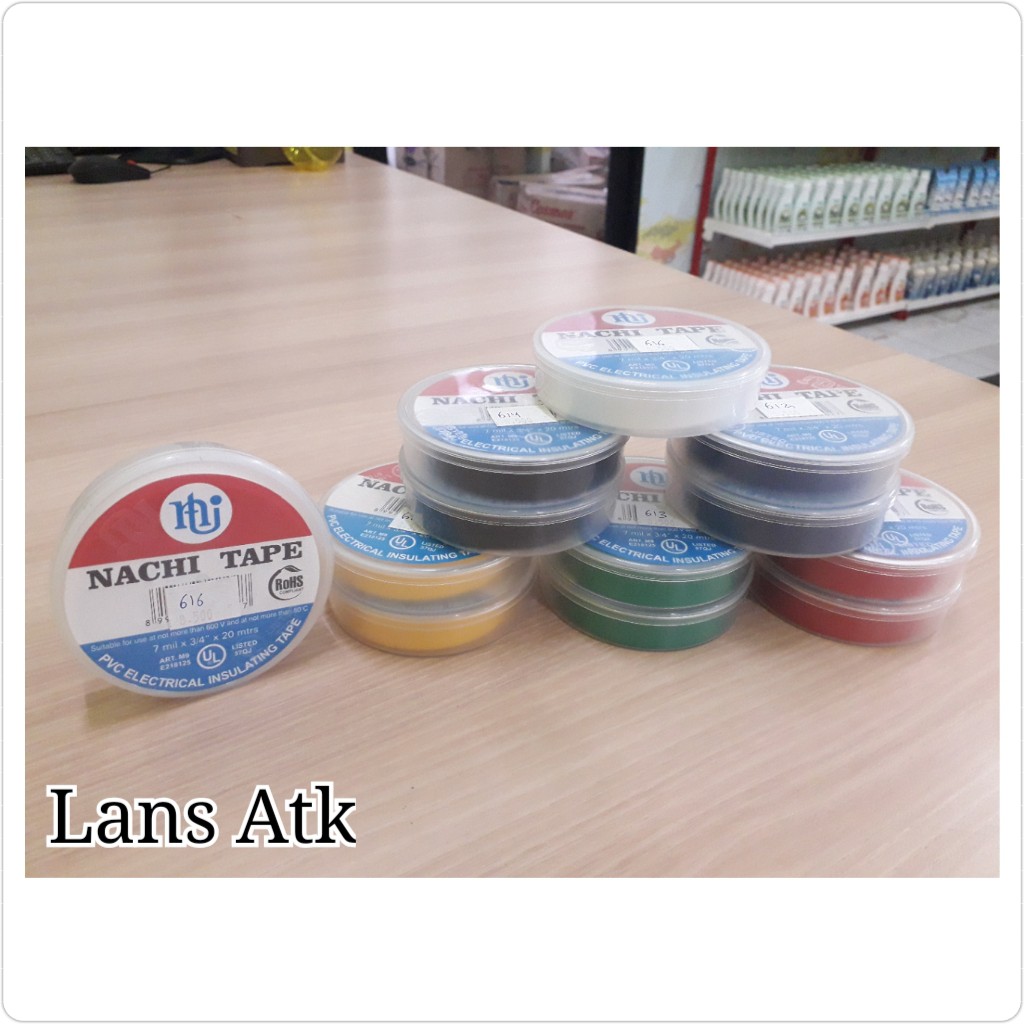 Jual Isolasi PVC Electrical 3/4 inch Nachi / Solasi / Lakban | Shopee ...