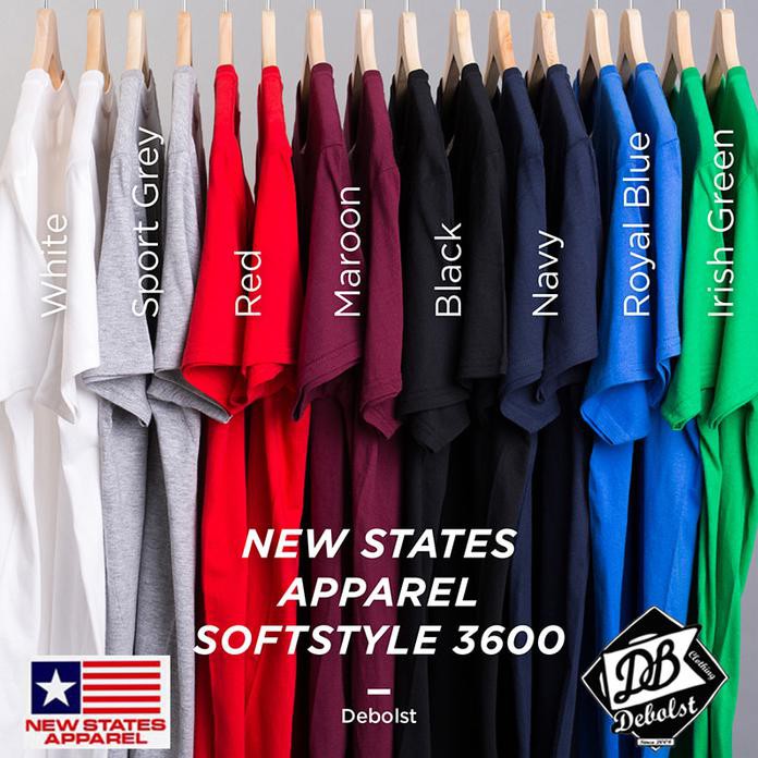 Jual Kaos Polos Nsa Soft (New State Apparel) Xxl Mirip Gildan Softstyle ...