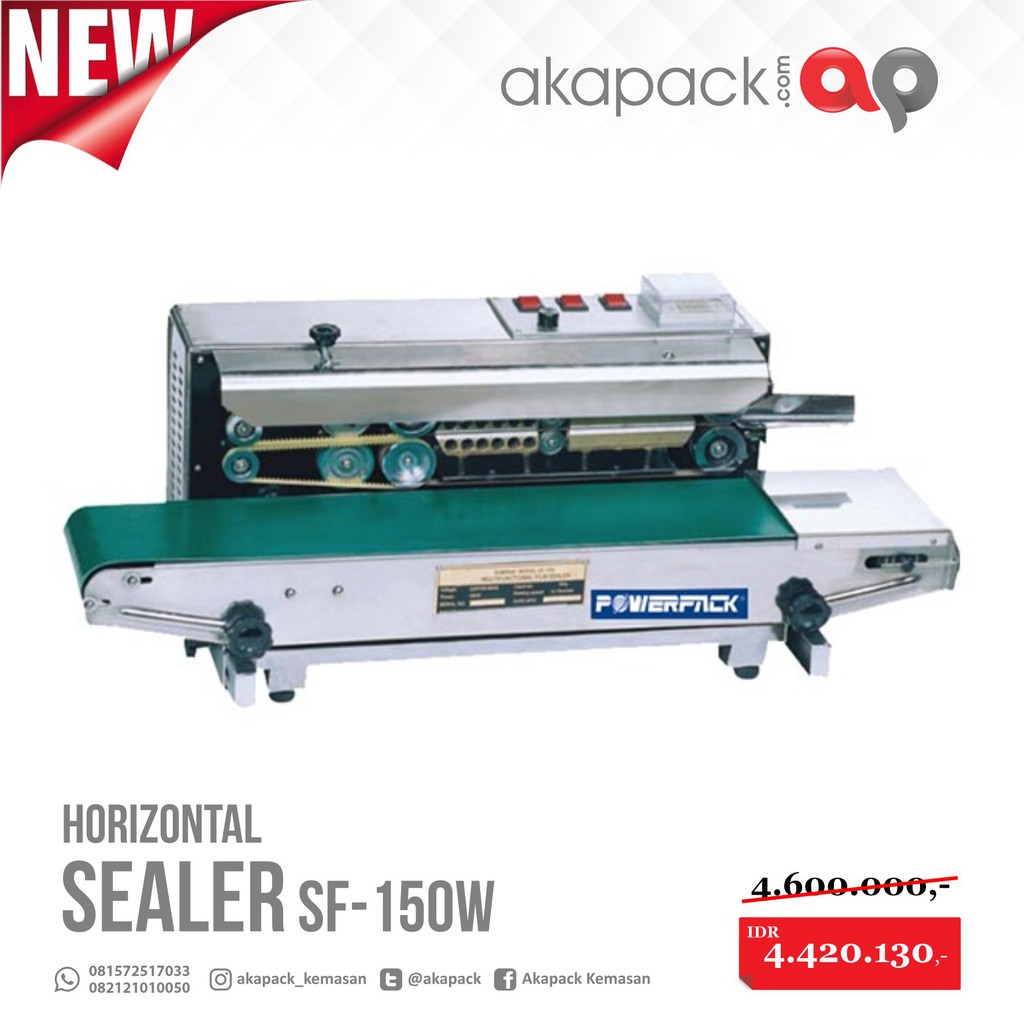 Jual Band Sealer SF-150W / Mesin sealer Plastik/ mesin Packing / Mesin ...