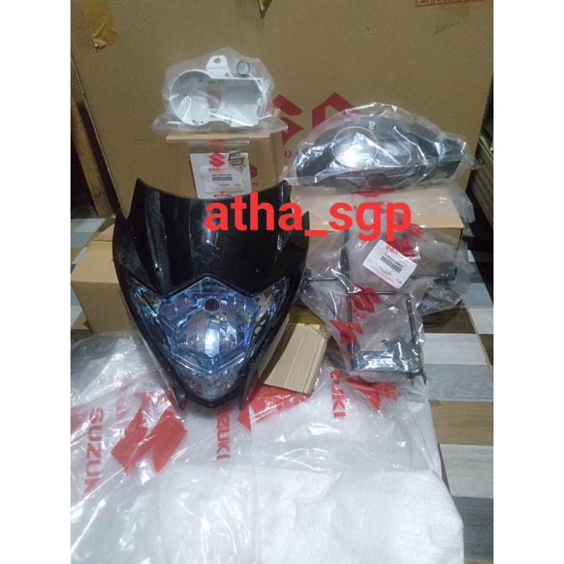Jual batok kepala set hitam suzuki satria fu facelift bima ori sgp(pnp ...
